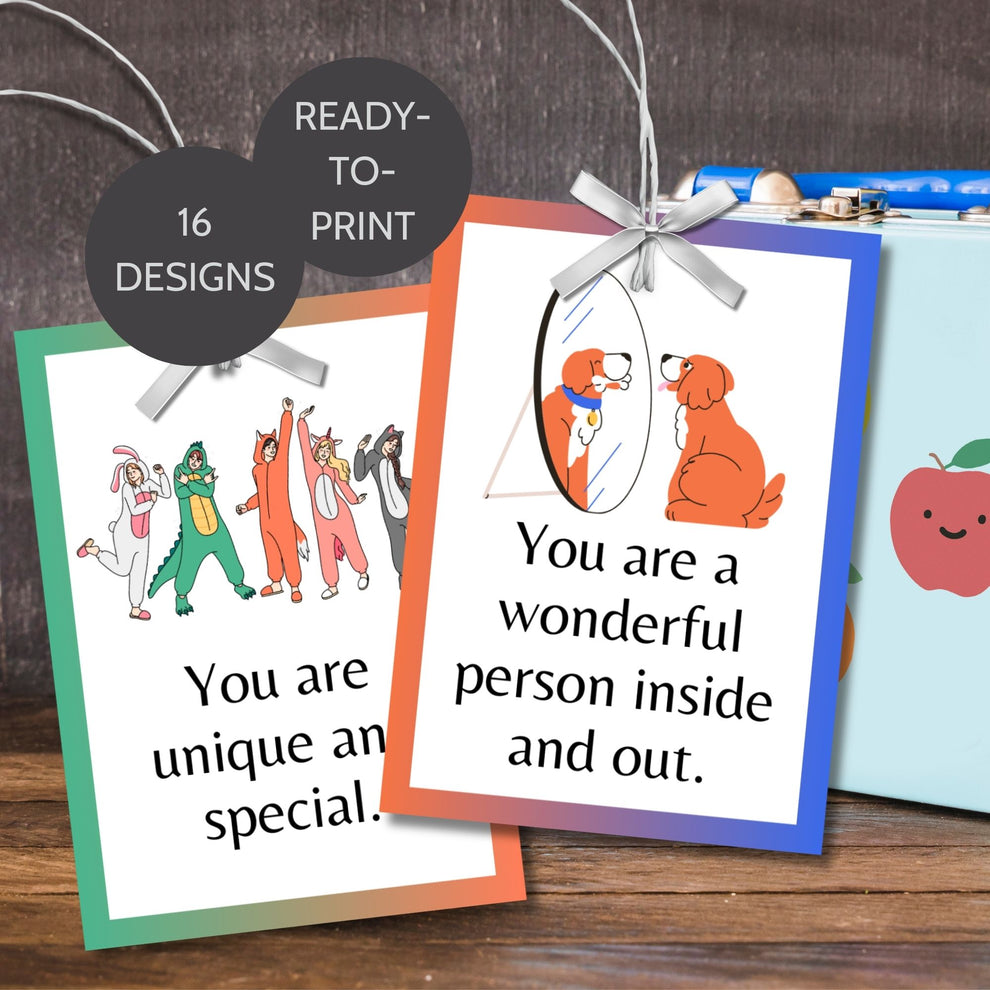 Printable Positive Affirmation Lunch Box Notes | Kids Positive Affirma ...