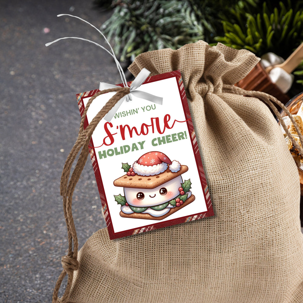 Christmas Tags Neighbor, Wishing You Smore Holiday Cheer, Christmas ...